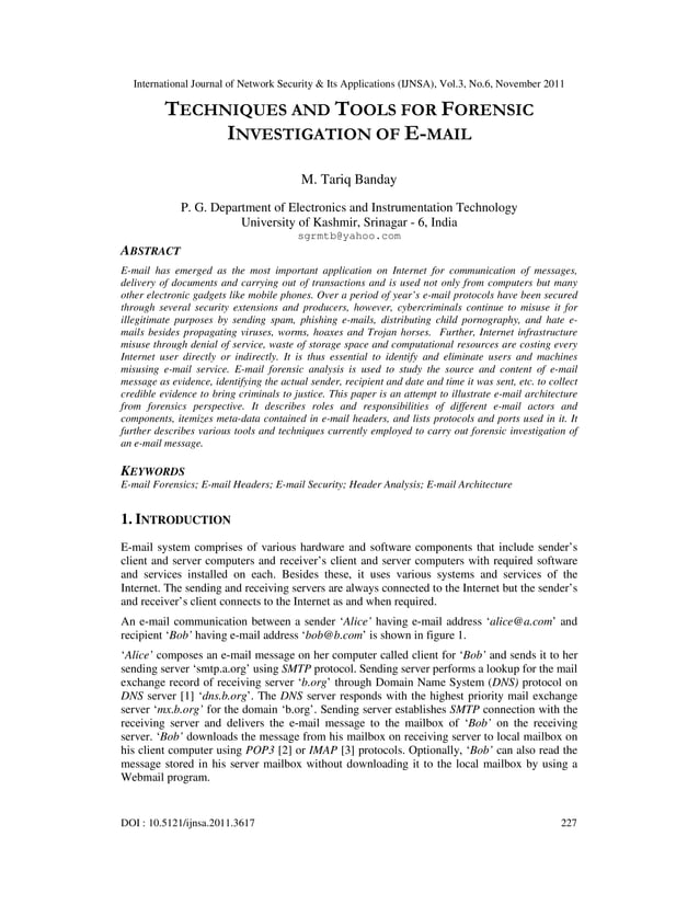 Email forensic | PDF