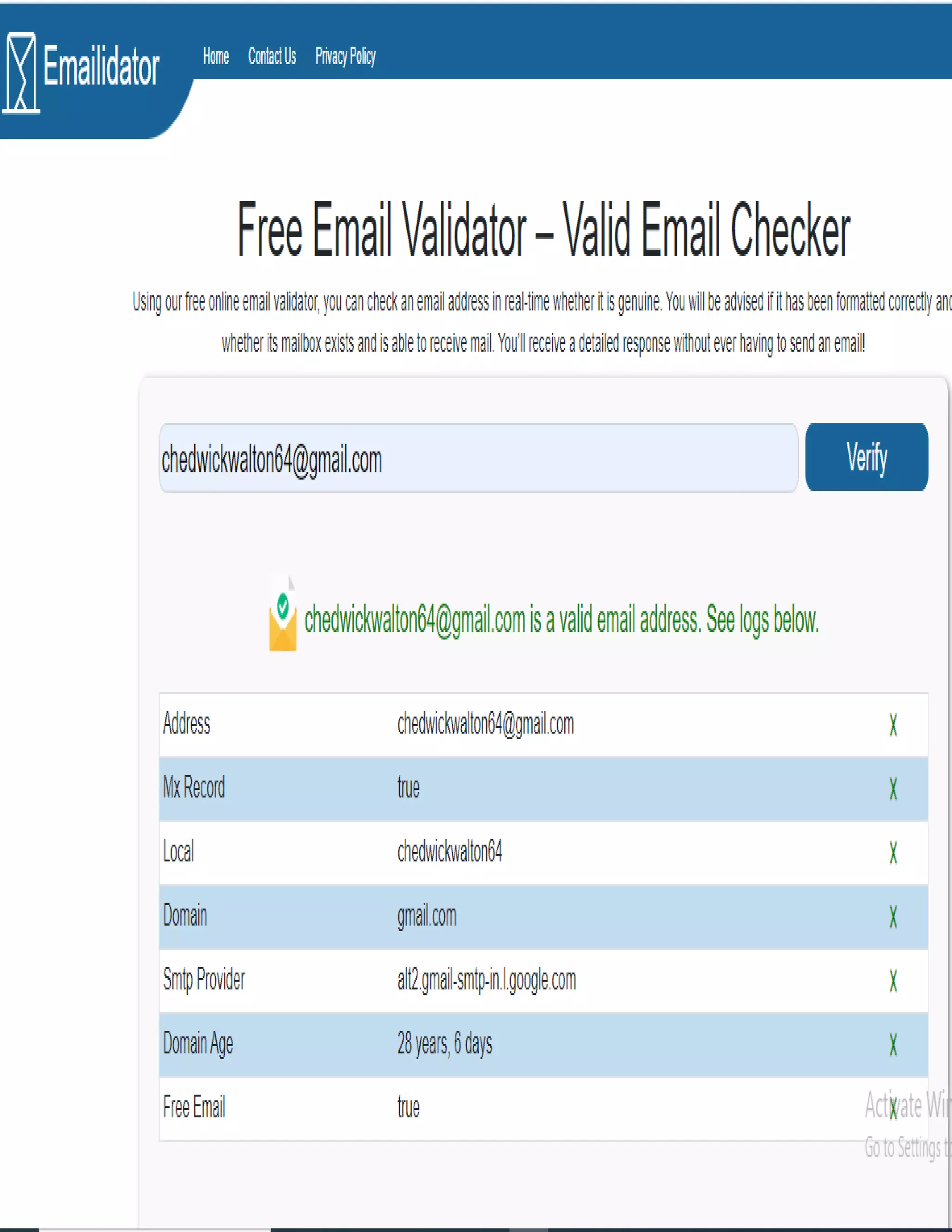 Emailidator - Validate email address | PDF