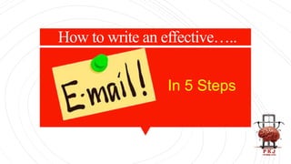 Email Writing in 5 Simple Steps - The Brain Gym | PPTX