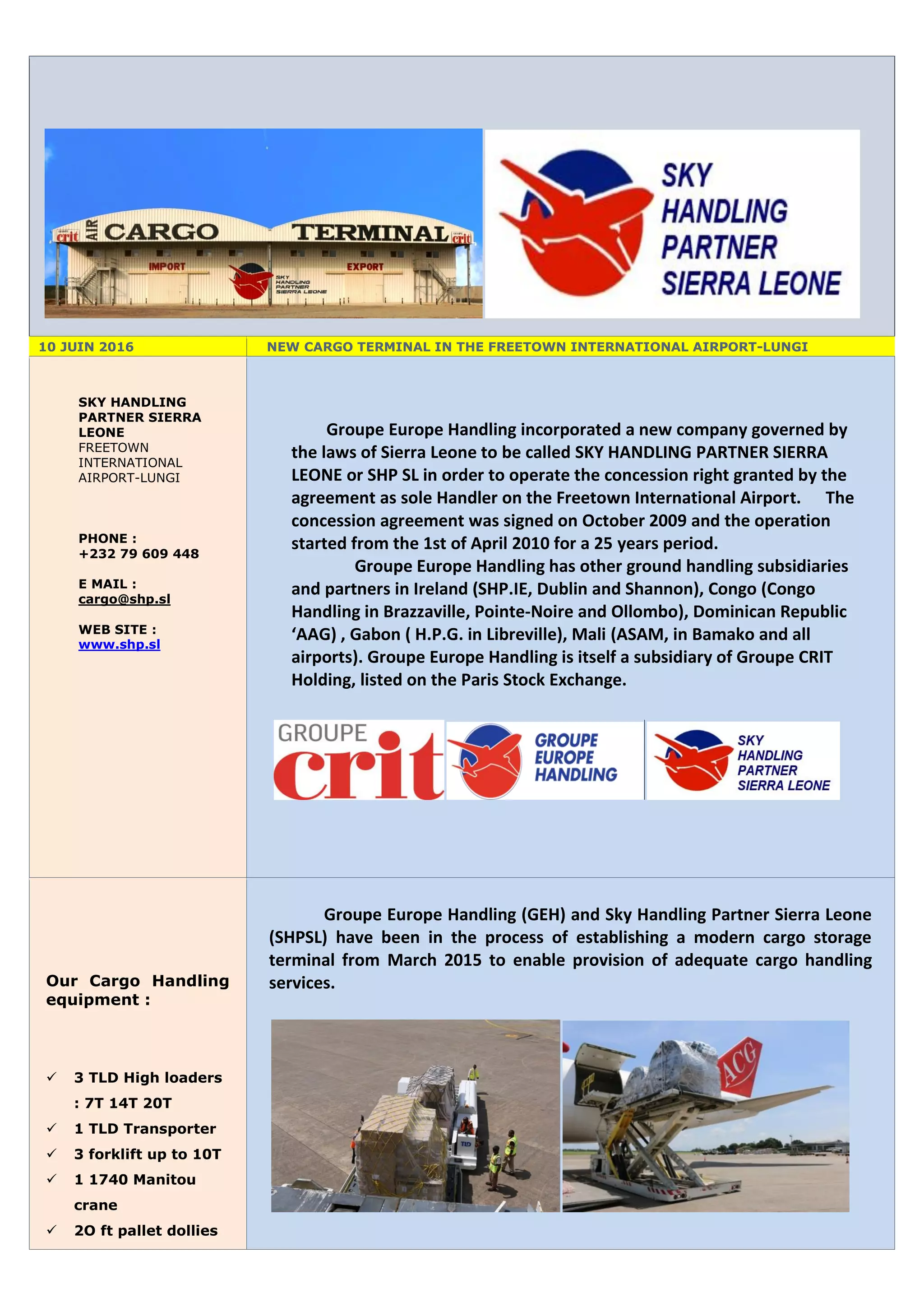 NEW CARGO TERMINAL IN FREETOWN | PDF