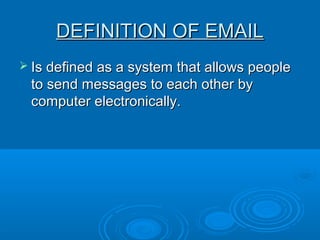 Email & internet | PPT