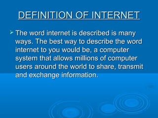 Email & internet | PPT