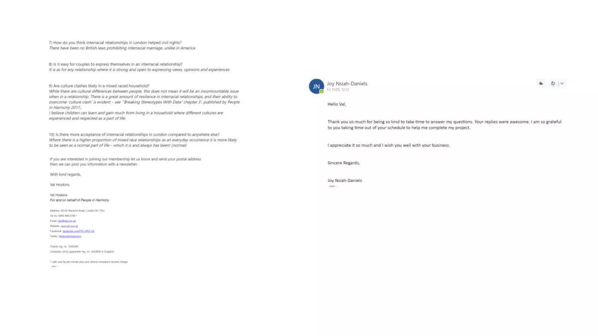 Interview request conversation | PPTX