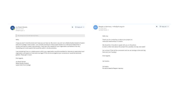 Interview request conversation | PPTX