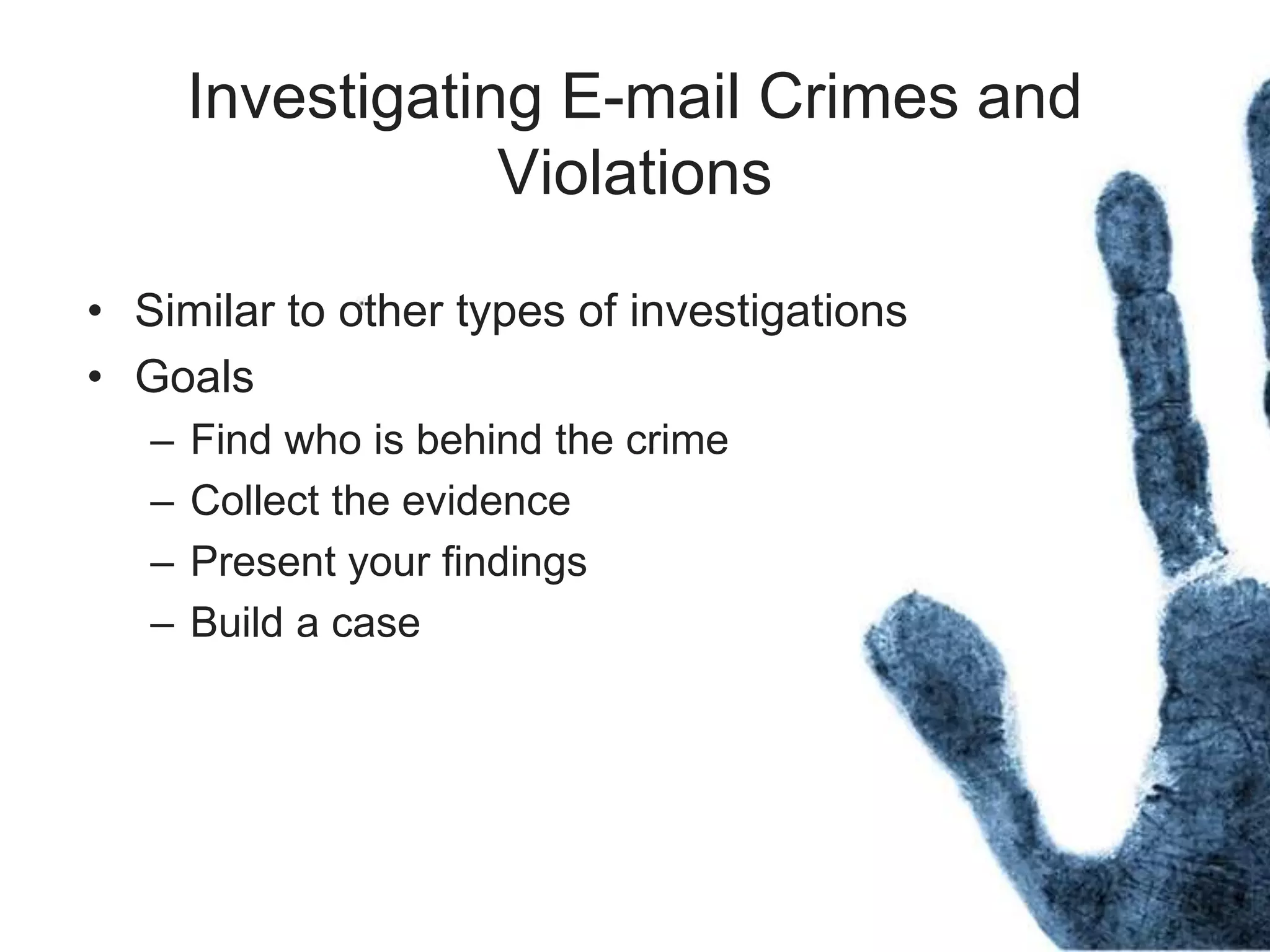 Email investigation | PPTX
