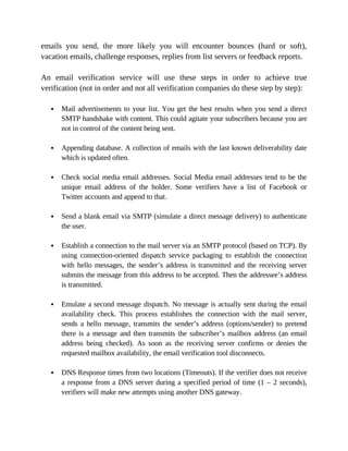 Email List Verification Process Explained | PDF