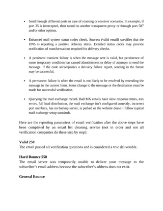 Email List Verification Process Explained | PDF