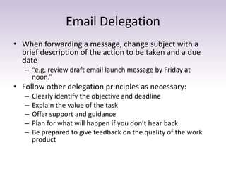 Email Management | PPTX