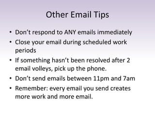 Email Management | PPTX