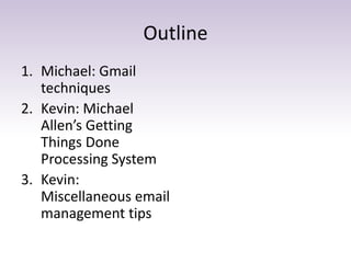 Email Management | PPTX