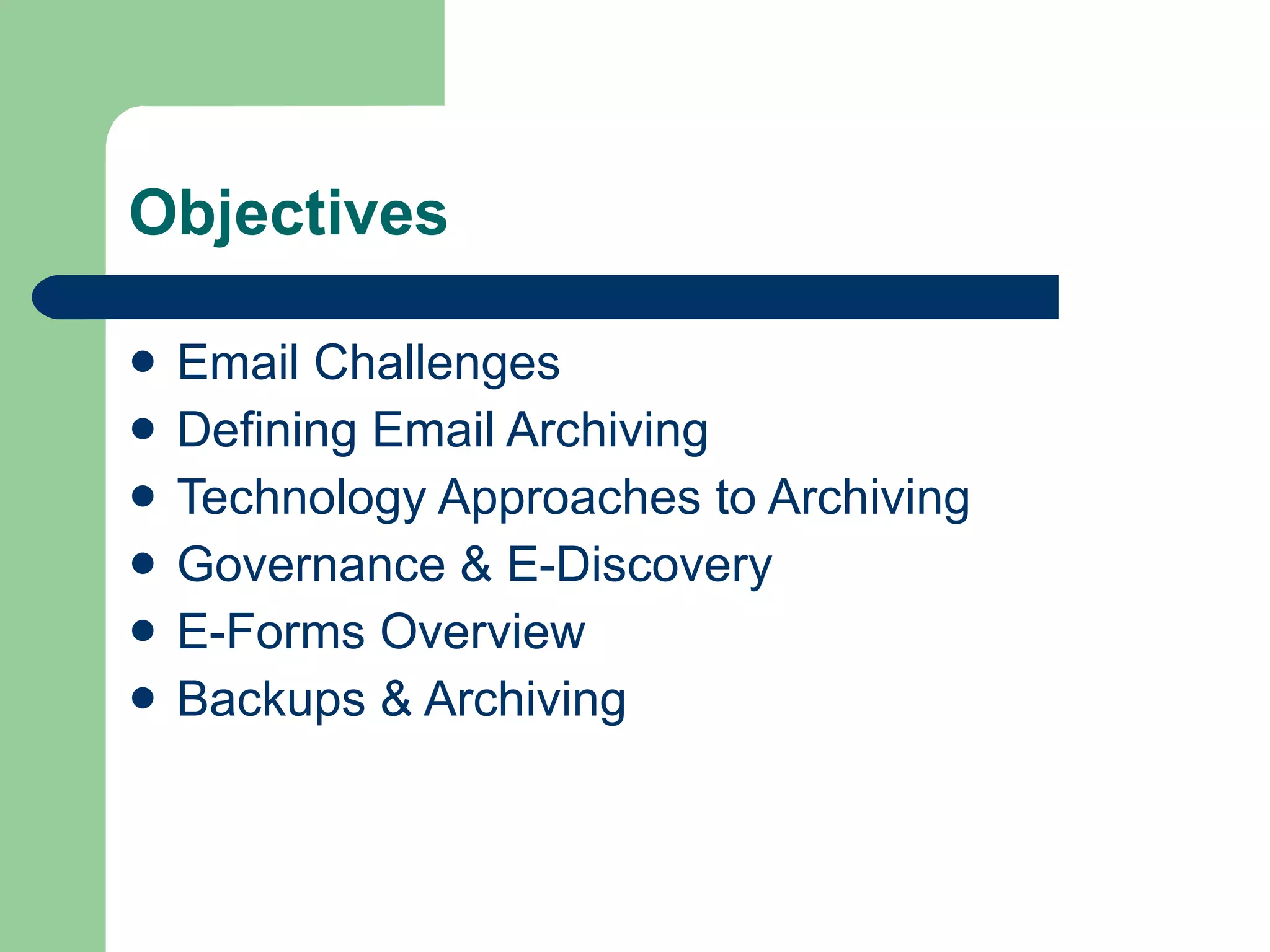 Email Management & E-forms | PPT