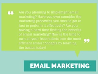 Email marketing how to grab your recipients attention | PPTX