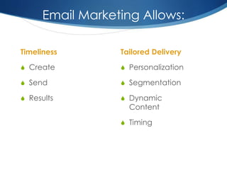 Email marketing & communications | PPTX