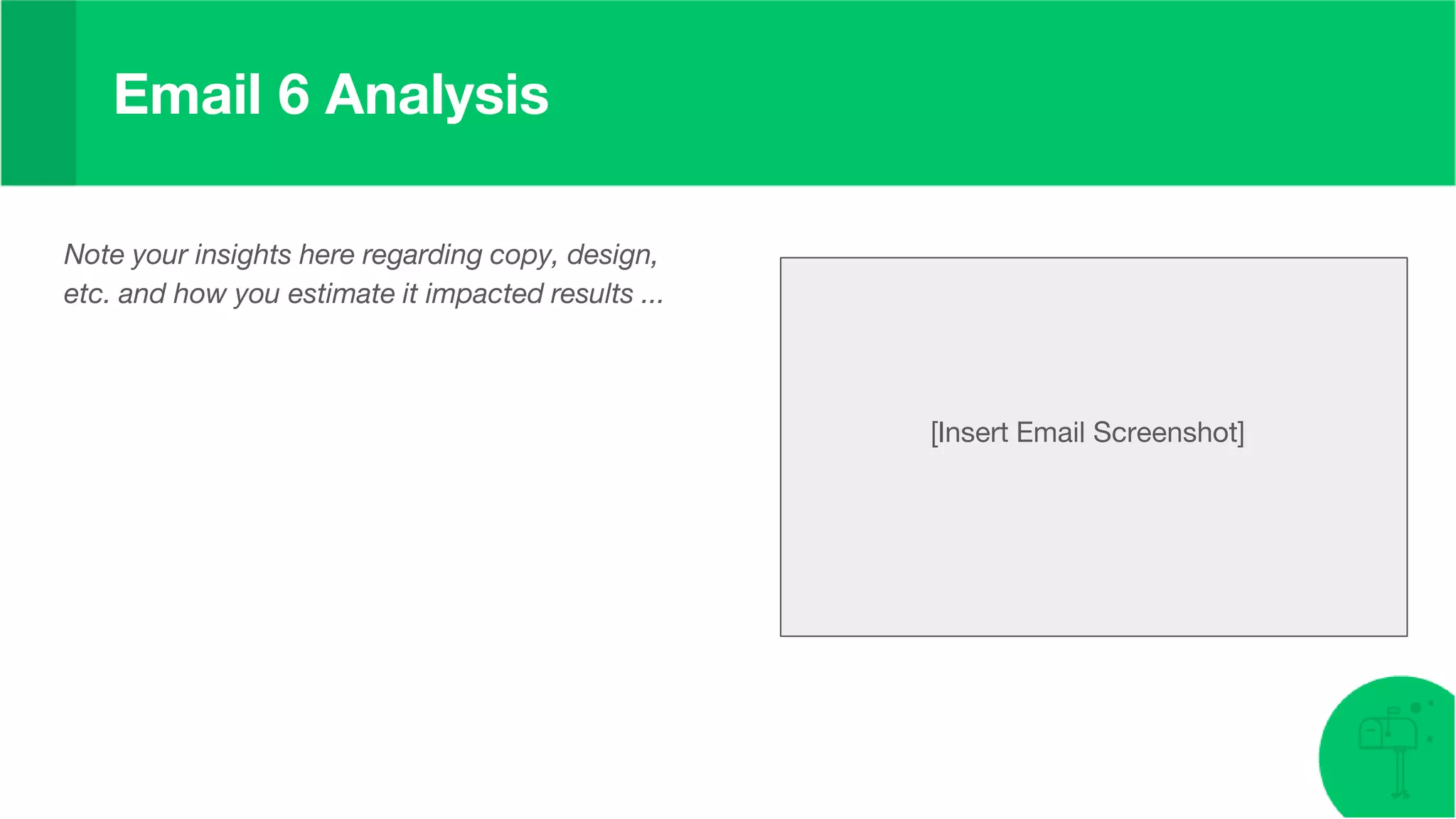 Email Marketing Report Template | PPTX