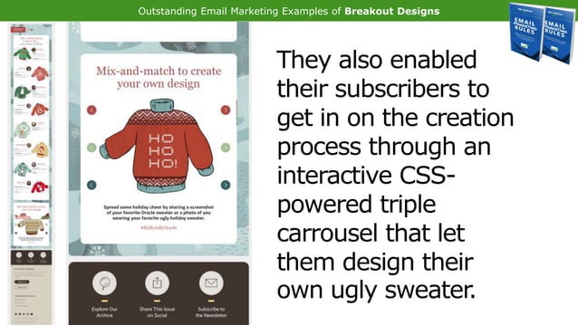 Outstanding Email Marketing Examples of Breakout Designs | PPT