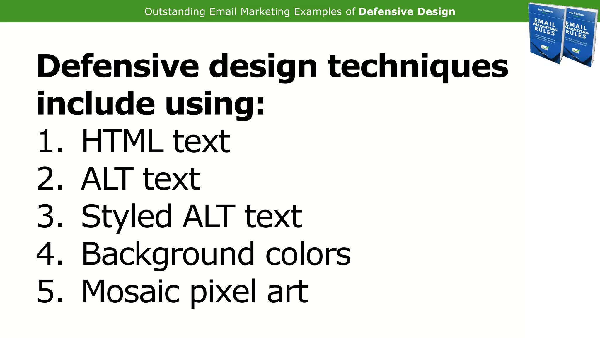 Outstanding Email Marketing Examples of Defensive Design | PPT