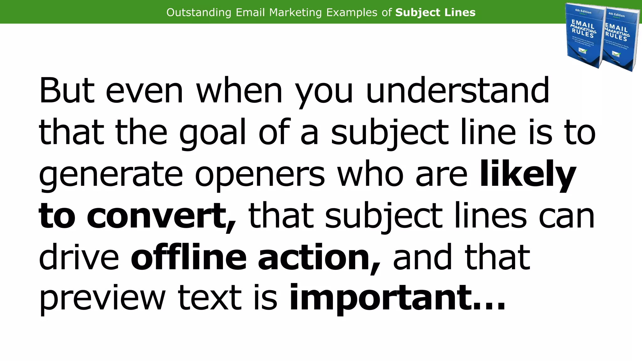 Outstanding Email Marketing Examples of Subject Lines | PPTX