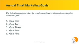 Email Marketing Strategy Template | PPTX