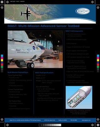 Multi-Mission Advanced Sensor Testbed | PDF