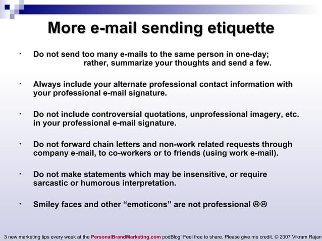 E Mail Netiquette | PPT | Email | Internet
