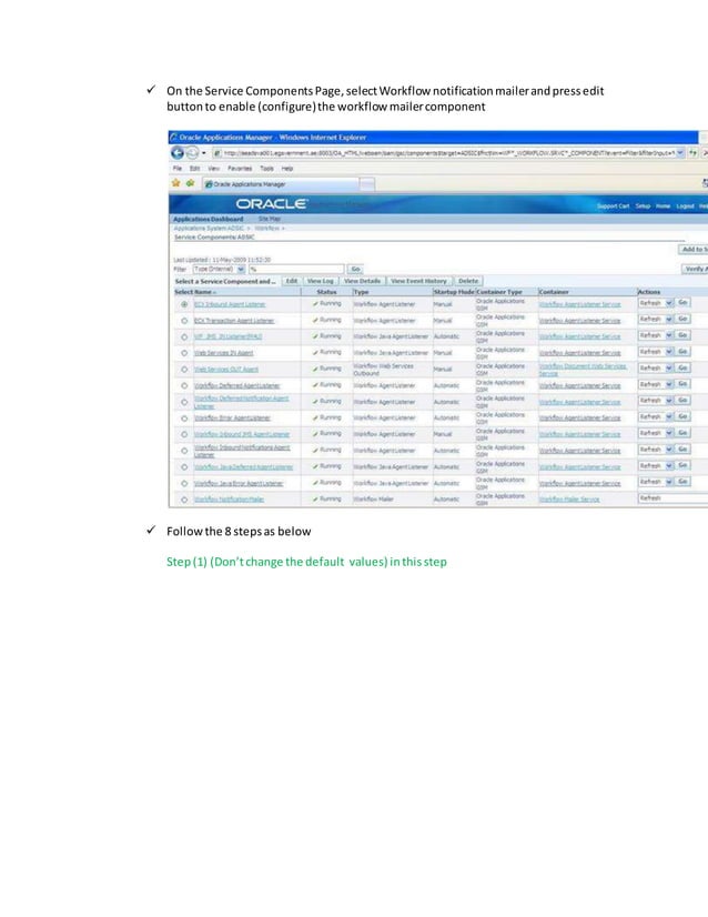 Oracle HCM Email notification | DOCX