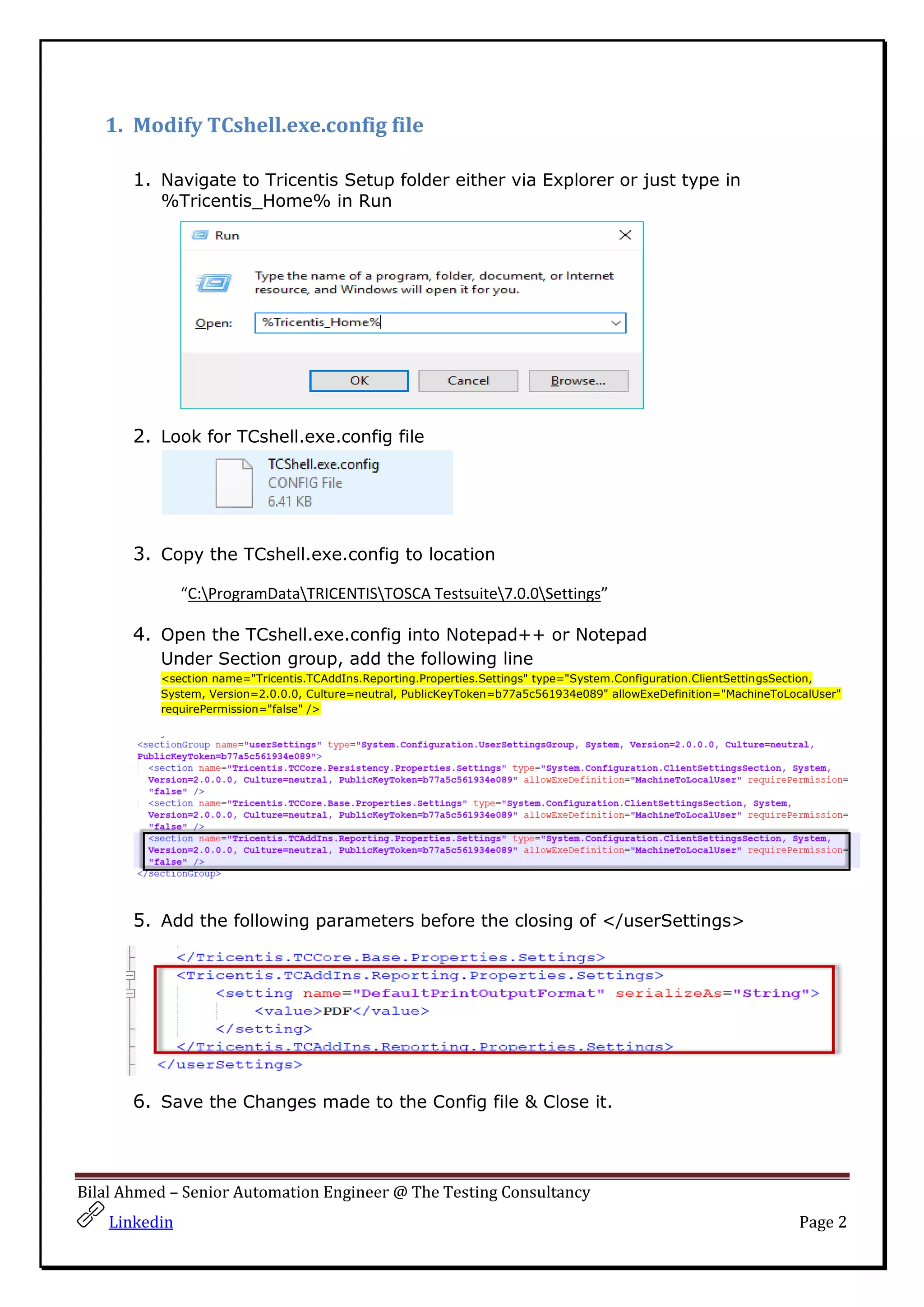 Tricentis Tosca - Email Notification of Execution Reports | PDF
