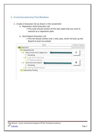Tricentis Tosca - Email Notification of Execution Reports | PDF