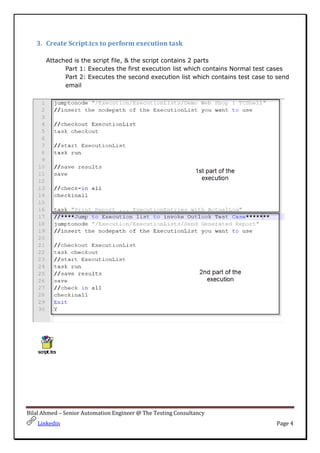 Tricentis Tosca - Email Notification of Execution Reports | PDF