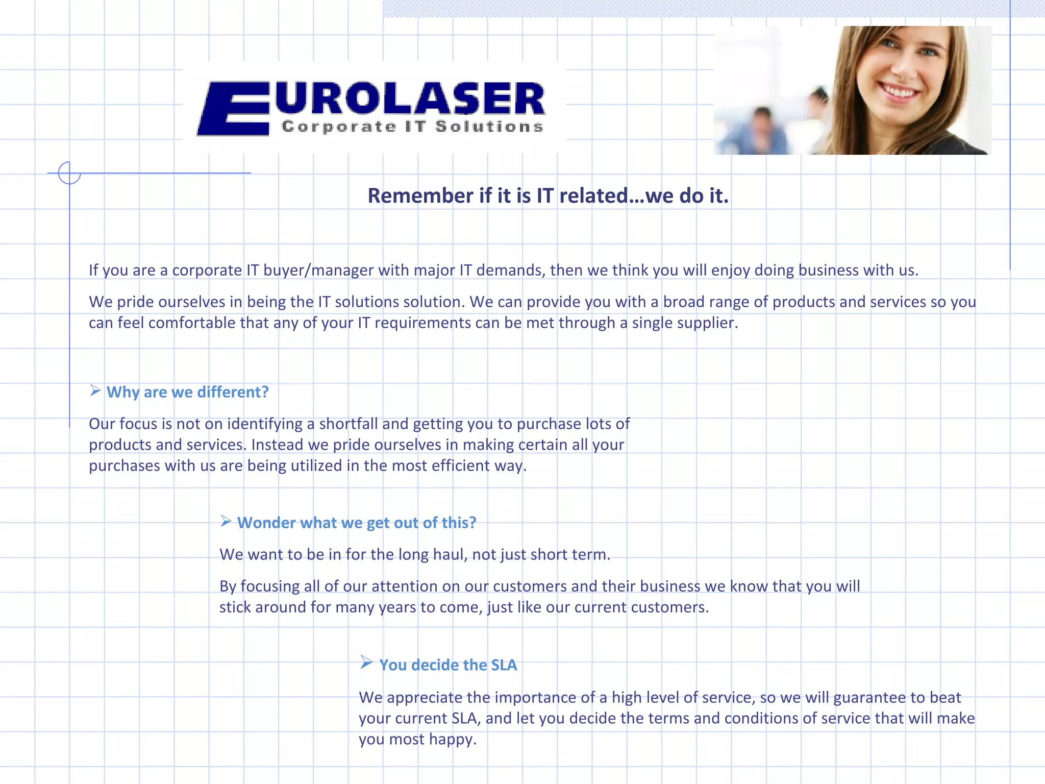EUROLASER IT LTD PRESENTATION | PPT