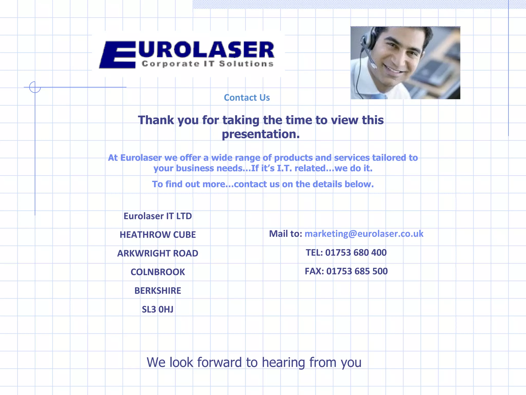 EUROLASER IT LTD PRESENTATION | PPT