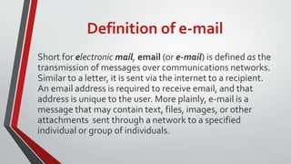 Electronic mail | PPTX