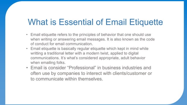 Email etiquette ppt | PPT