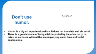 Email etiquette ppt | PDF