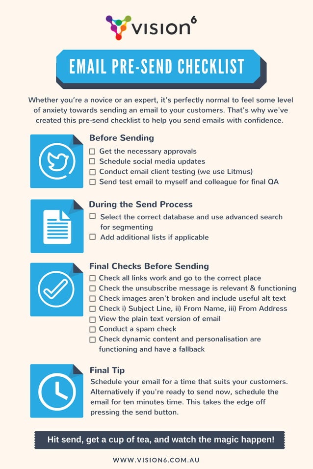 [Infographic] Email Campaign - Pre-Send Checklist | PDF