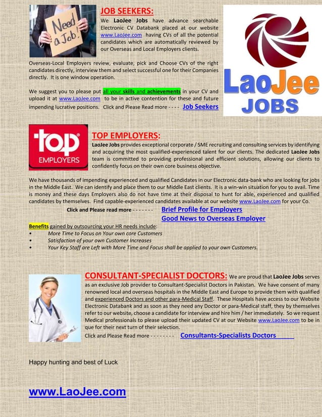 LaoJee Jobs | PDF