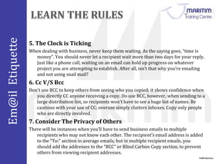Email protocol & courtesy | PPSX