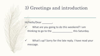 Writing an email (PT3 Latest Format) | PPTX