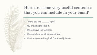 Writing an email (PT3 Latest Format) | PPTX