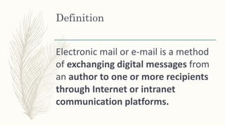 Writing an email (PT3 Latest Format) | PPTX
