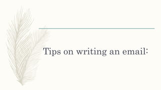 Writing an email (PT3 Latest Format) | PPTX