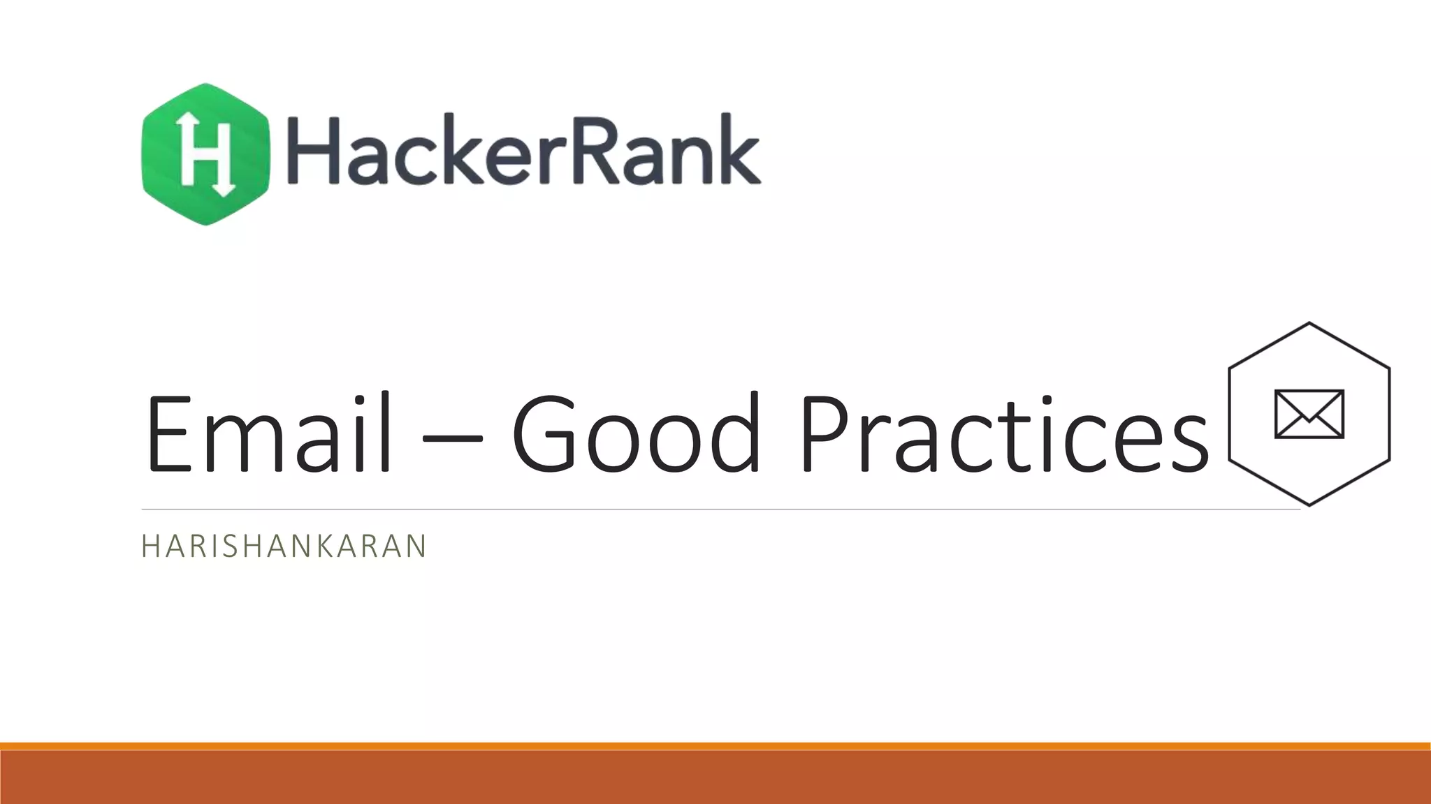 Email - Good Practices | PPT