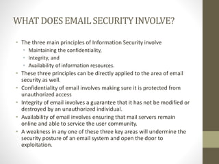 Email security - Netwroking | PPTX