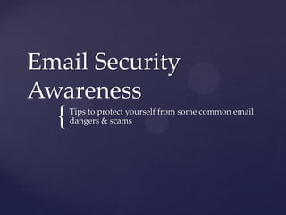 Email Security Awareness | PPTX