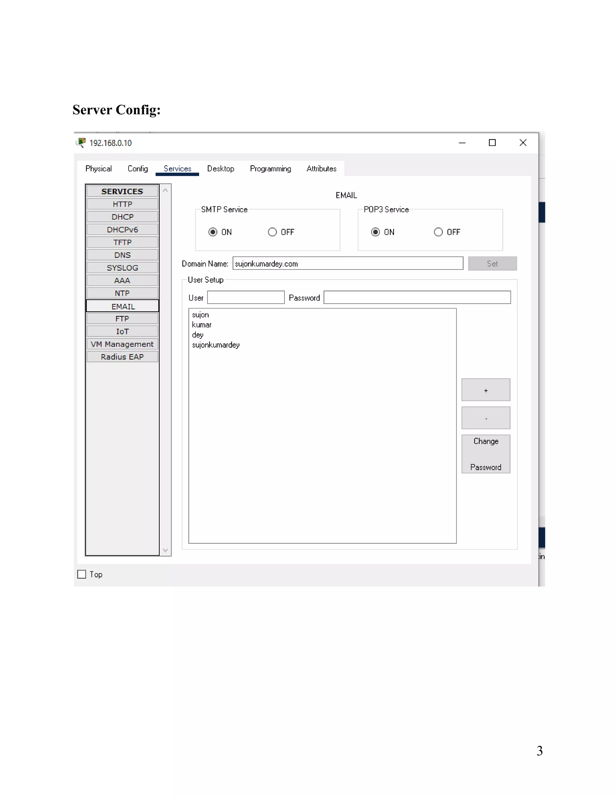 Email server config | PDF