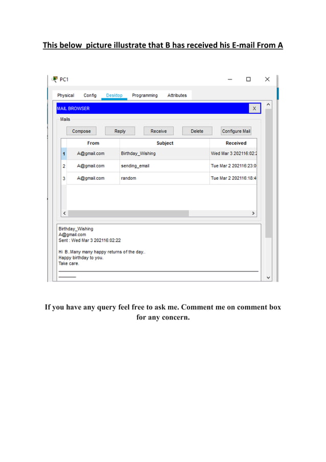 Email server design(h.m merajul_hasan) | PDF