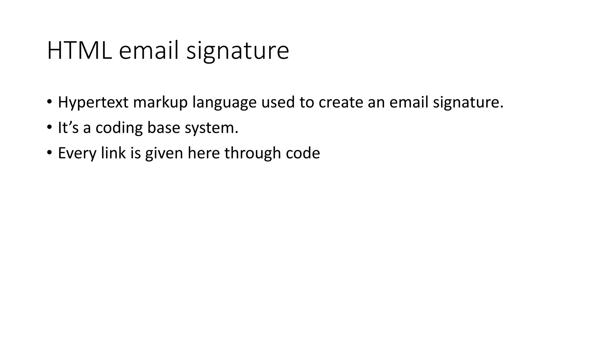 Email signature and It's necessary | PPTX