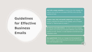 Emails, Memos, and Letters: Guidelines for Effective Communication | PDF
