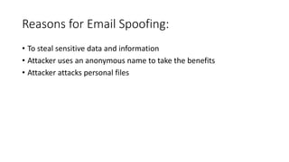 Email Spoofing.pptx | Email | Internet