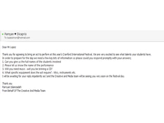 Email Two - Mr Lopez | PPTX