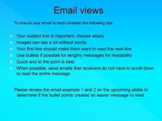 Email Etiquette | PPTX | Internet for Beginners | Internet